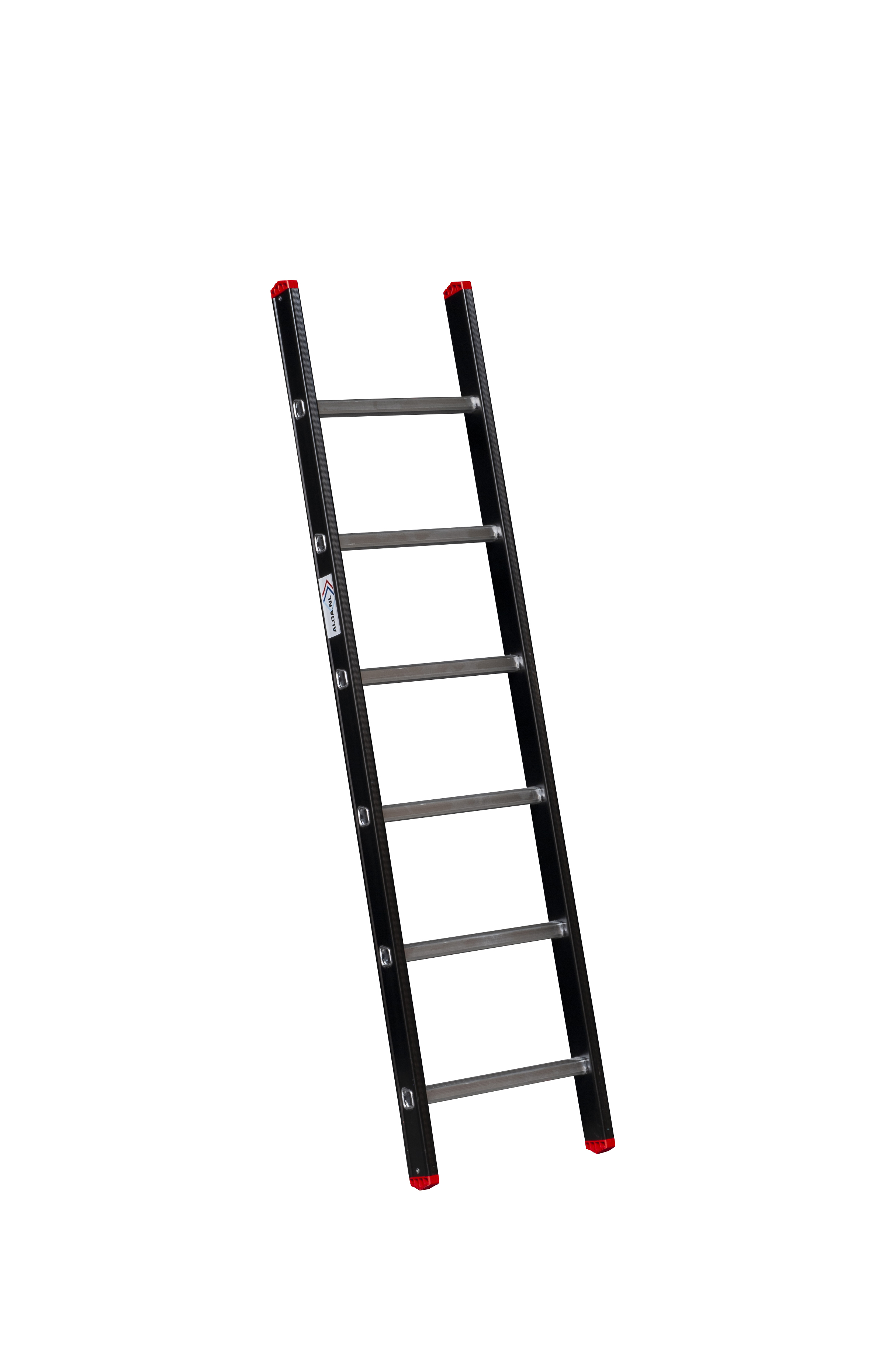 Enkele ladder 1x6 | aluminium ladder met rechte voet