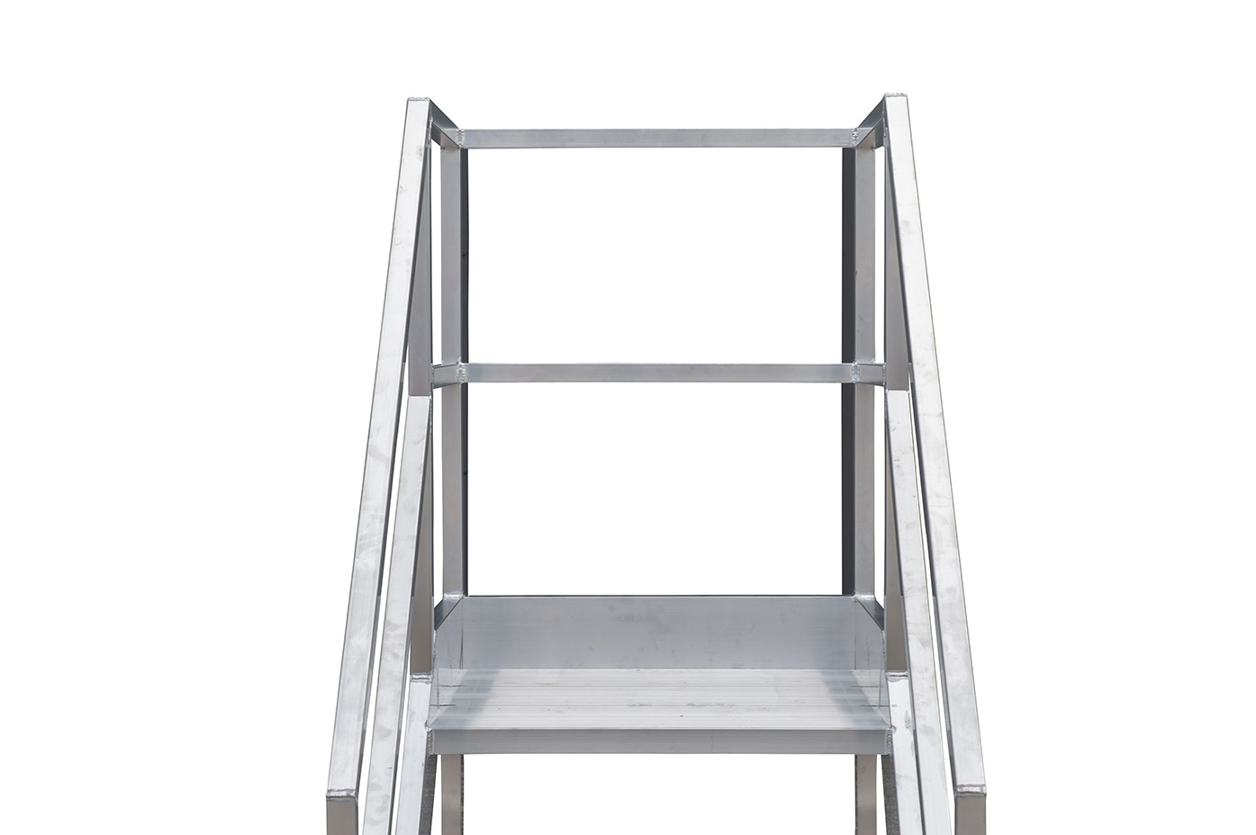 Bordestrap 4 treden | Verrijdbare trap 45° op maat gemaakt